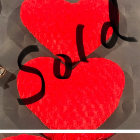 no brand | Accents | Two Adorable Puffed Heart Pillows From Target ...